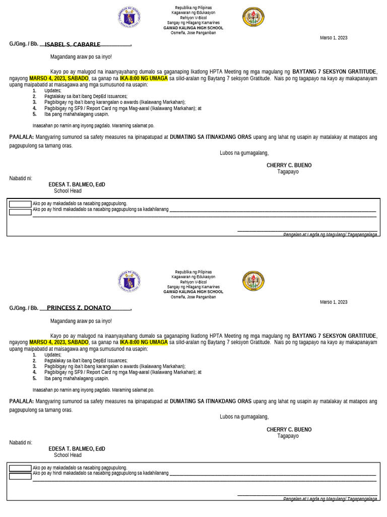 Hrpta Meeting A4 Gratitude | PDF