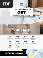 GST and Impact On GDP Project Class XII | PDF | Taxes | Economies