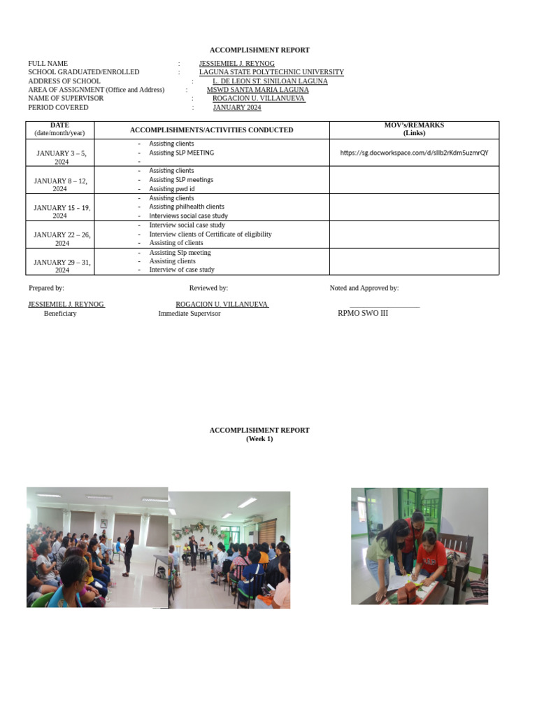 Accomplishment | PDF