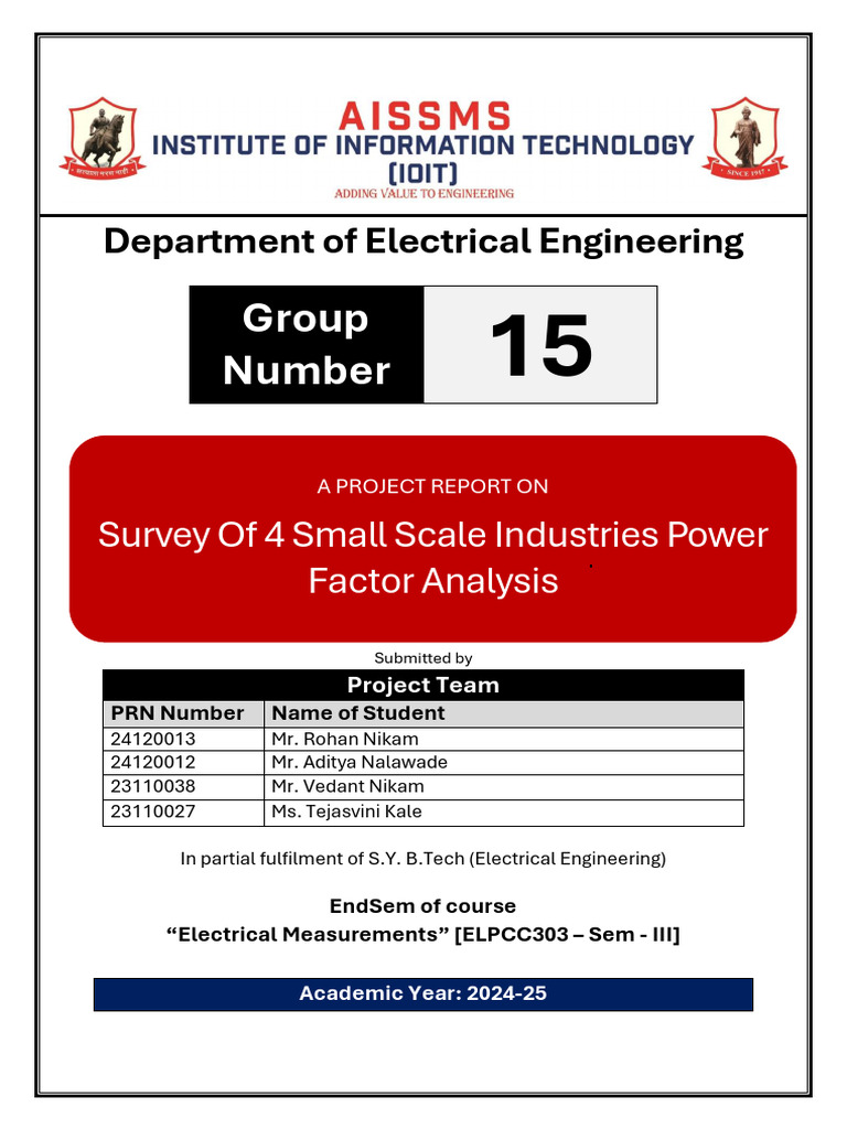 EM END SEM PROJECT FF-1 | PDF | Efficient Energy Use | Physical Quantities