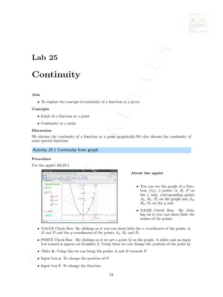 Hsslive Xii Maths Lab Manual Scert 25 | PDF | Functions And Mappings | Mathematical Relations