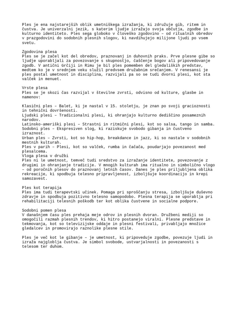 Ples | PDF