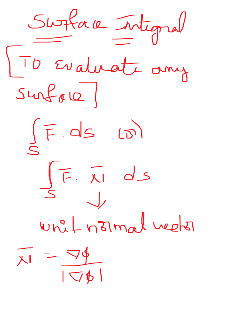 Surface Integrals | PDF