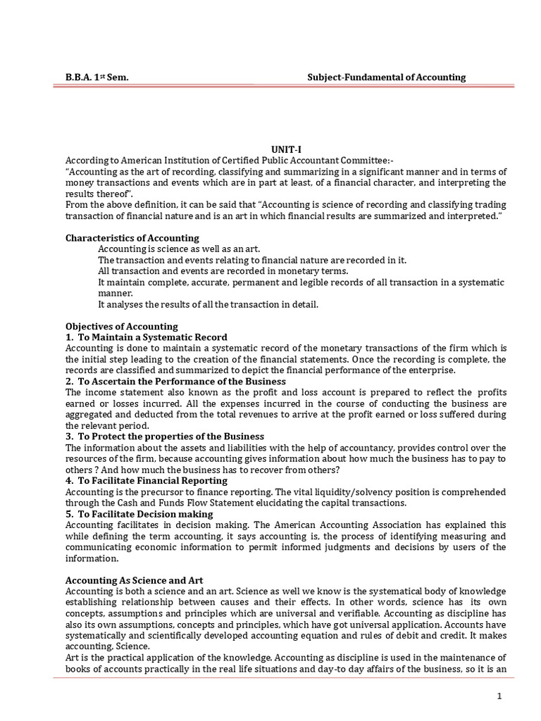 Fundamental of Accounting | PDF | Debits And Credits | Expense