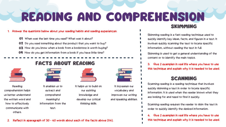 White and Blue Fun English Reading Styles Educational Presentation ...