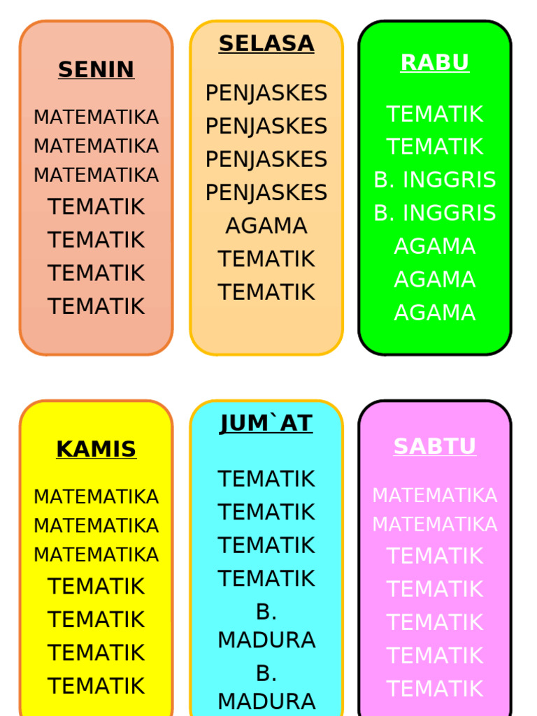 Jadwal & Struktur | PDF