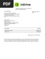 InDrive Ride Invoice Details | PDF