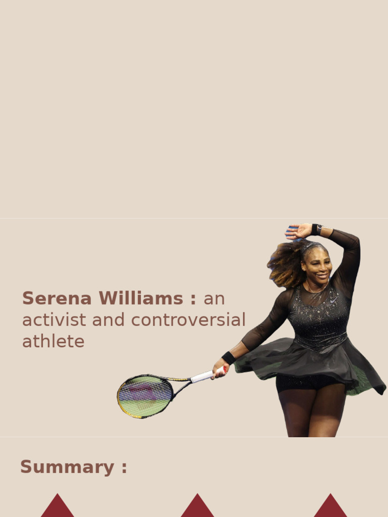 serena williams activism and controversy | PDF | Serena Williams | Tennis Tournaments