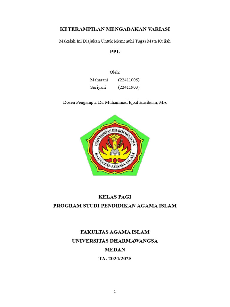 Keterampilan Mengadakan Variasi (PPL) | PDF