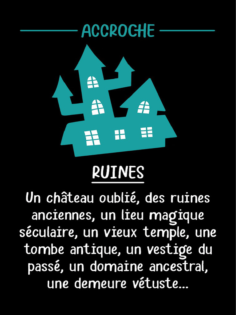 Paquet de 60 Cartes RPG StoryMaker | PDF