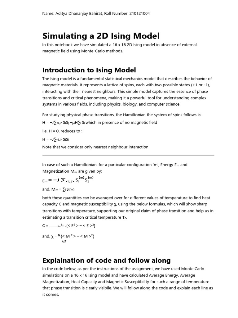 Assignment2 210121004 Final | PDF | Physics | Statistical Mechanics