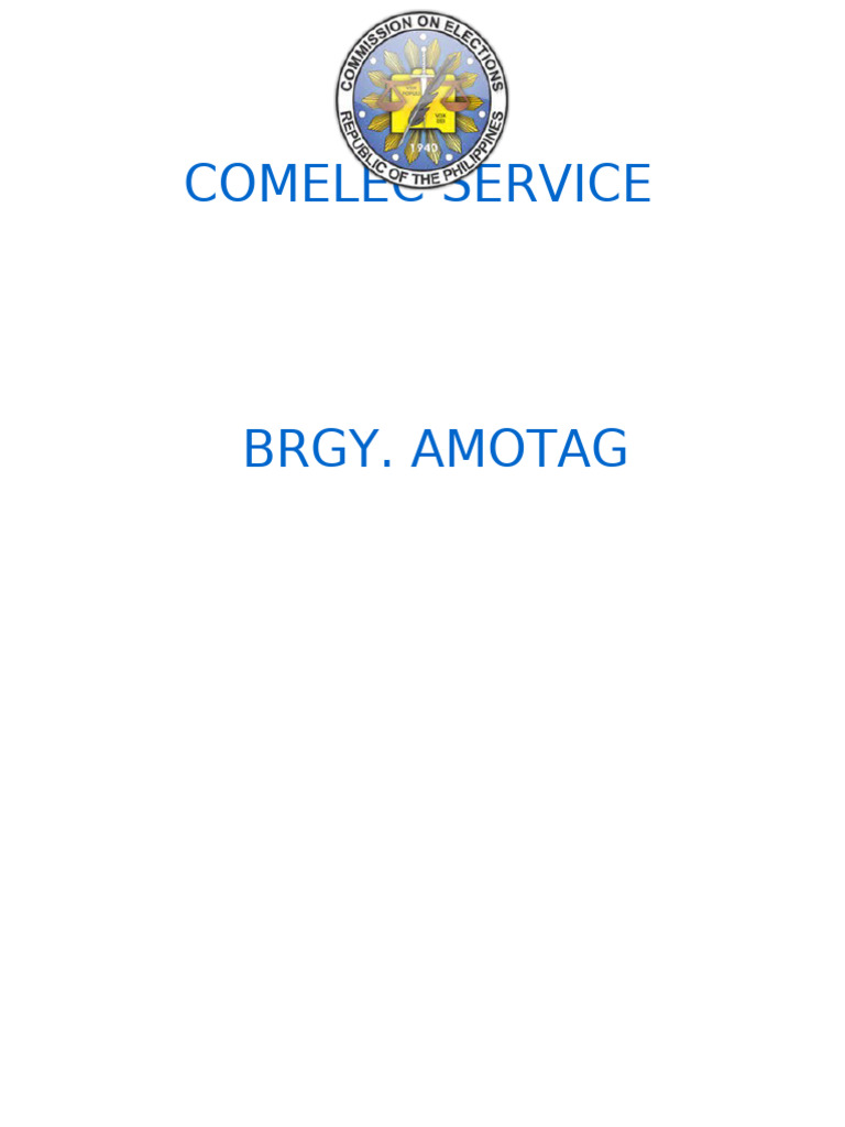 Comelec Service | PDF
