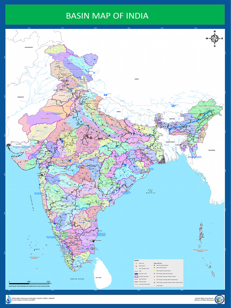 Basin Map of India | PDF