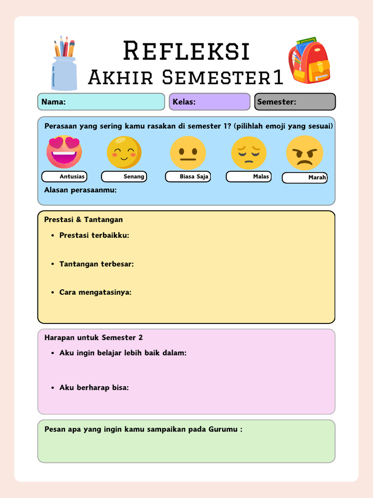 Refleksi Semester 1: Prestasi dan Harapan | PDF