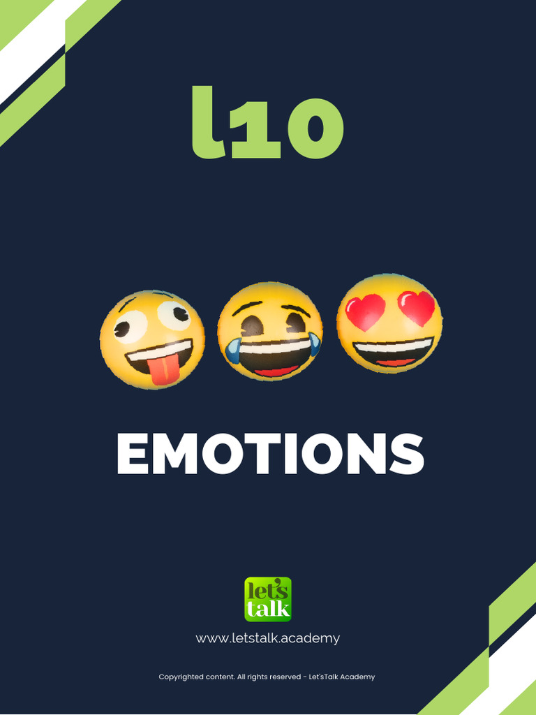Study Notes - Lesson 10 - Emotions (Phrasal Verbs) | PDF