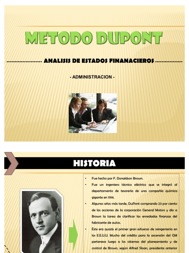 Anàlisis Dupont | PDF | Rentabilidad sobre recursos propios | Motores generales