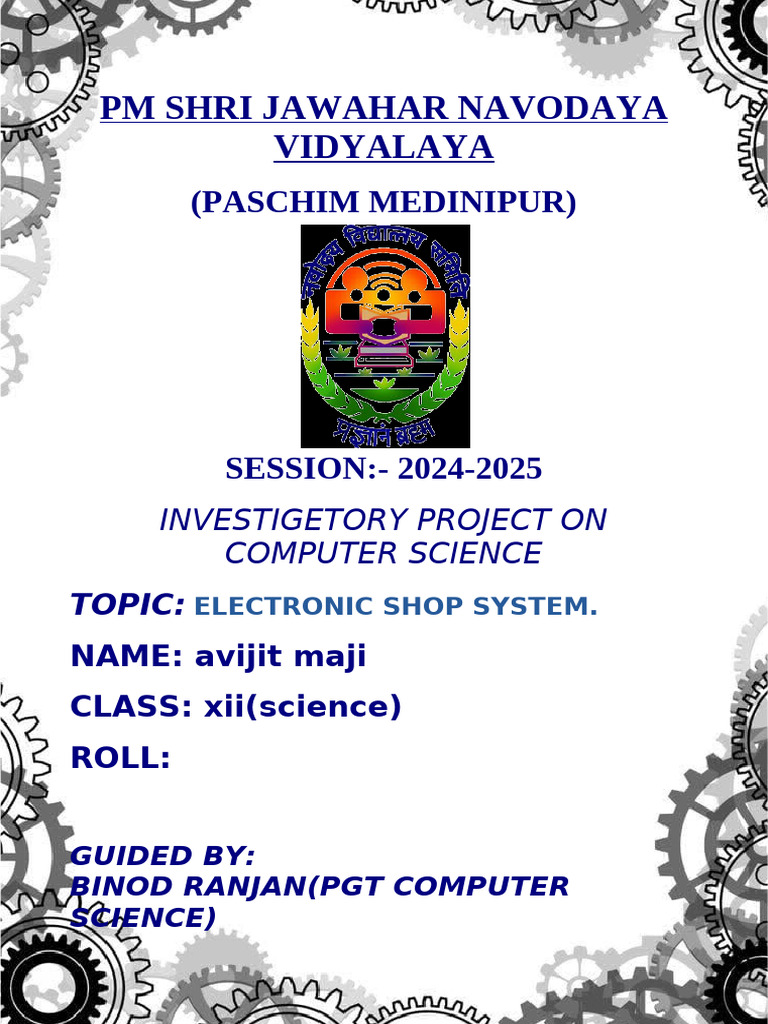 Electronic Shop System Project Overview | PDF | Software Testing | System