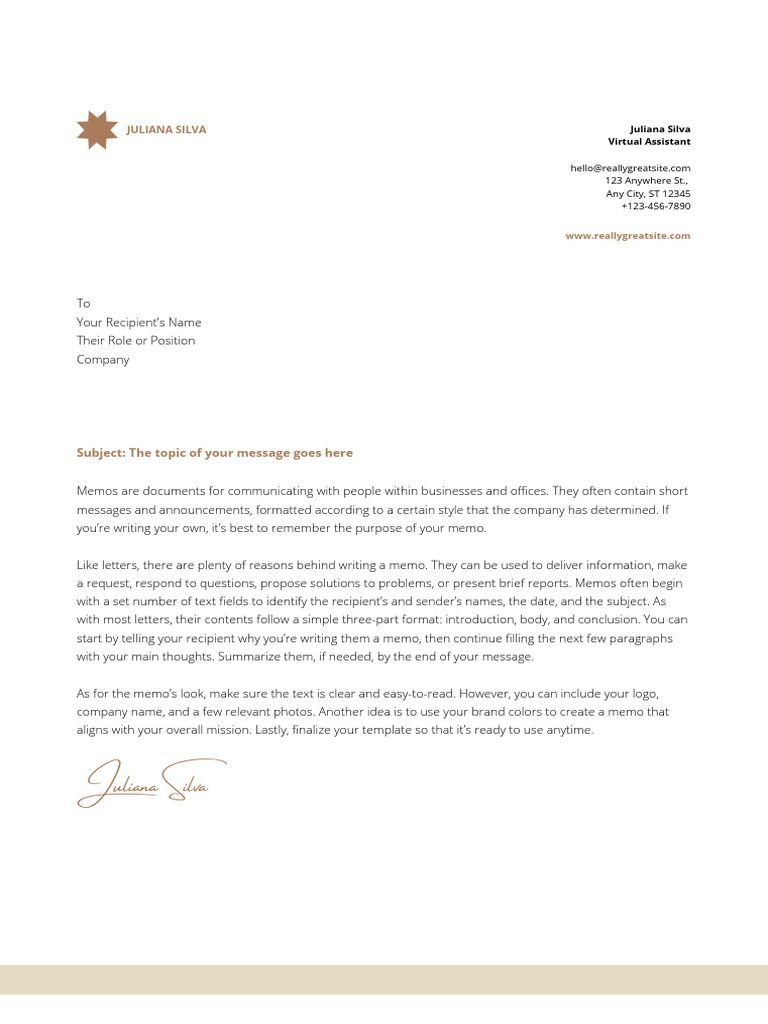 Brown Minimalist Job Application Letter A4 - 20250105 - 185503 - 0000 | PDF