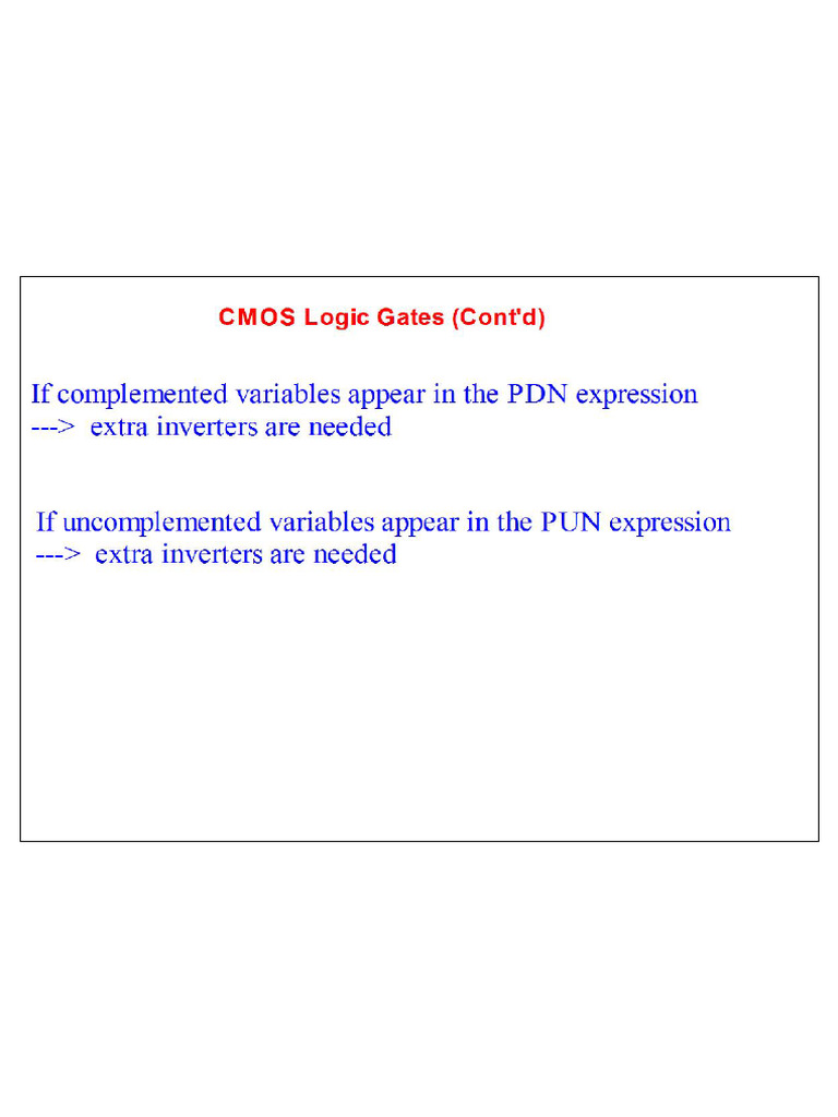 CMOS Logic Gates-2 | PDF