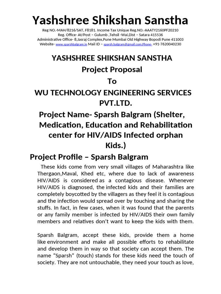 Project Proposal 2024-2025 | PDF | Hiv/Aids