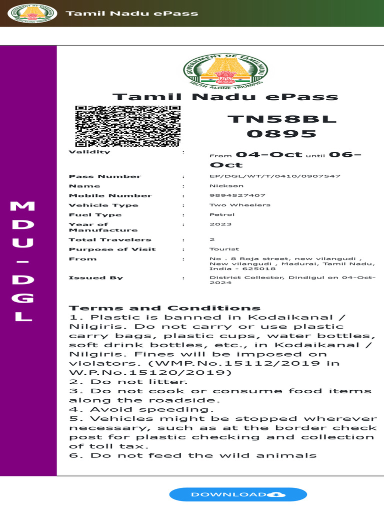 View Pass TN EPass | PDF