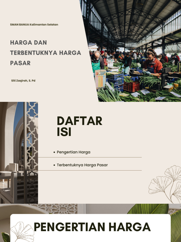 Harga Dan Terbentuknya Harga Pasar | PDF