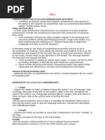 Understanding 5 Levels of Comprehension | PDF | Reading Comprehension ...