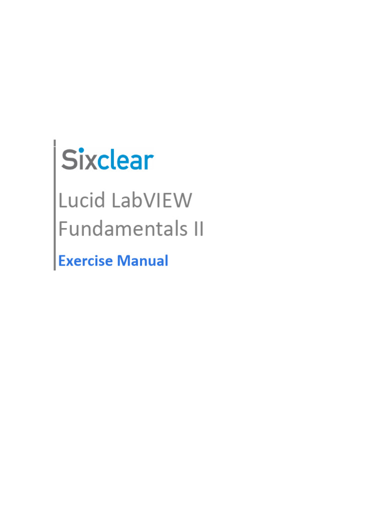 Lucid LabVIEW Fundamentals II - Exercise Manual | PDF | Amplitude | Computer File