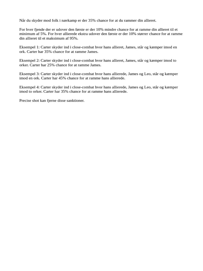 Shooting Into Close Combat | PDF