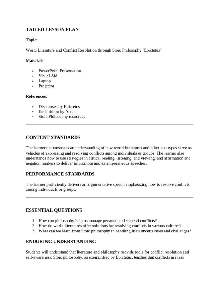 Enchiridion Study Guide | PDF | Stoicism | Epictetus