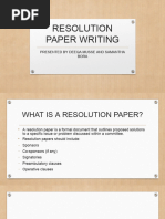 Model UN Made Easy: How To Write A Resolution | PDF | United Nations ...
