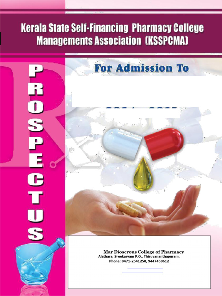 Pharmacy Courses Admission Guide 2021-22 | PDF | University And College ...