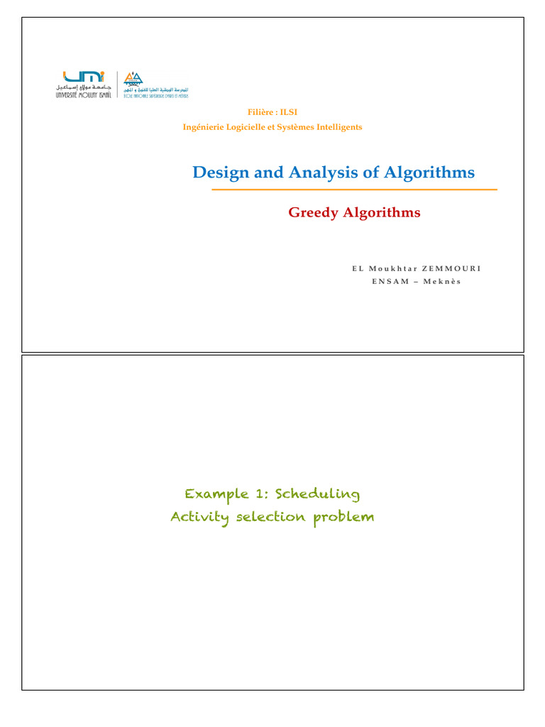 03 Greedy Algorithms | PDF | Code | Algorithms 03 Greedy Algorithms | PDF | Code | Algorithms