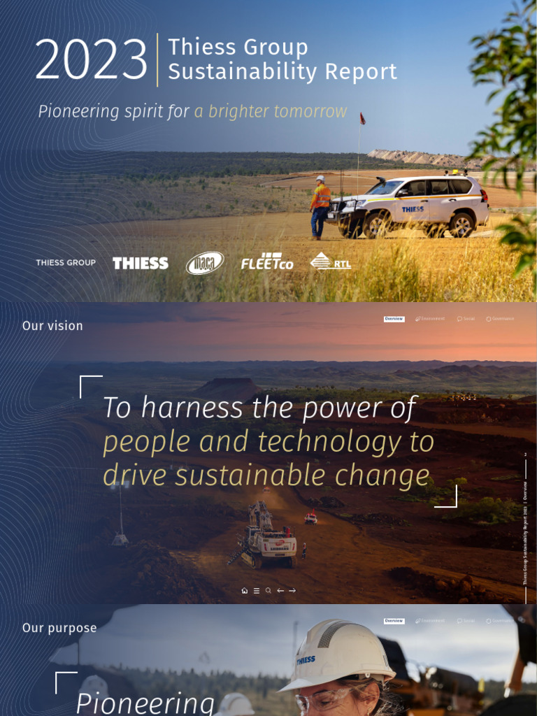 Thiess Group 2023 Sustainability Report | PDF | Sustainability | Governance