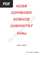 Combined Science Notes Physics | PDF | Force | Gases
