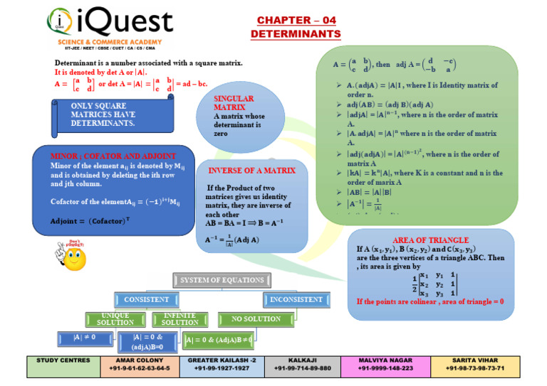 Determinants and Matrices Guide | PDF | Matrix (Mathematics) | Matrix Theory