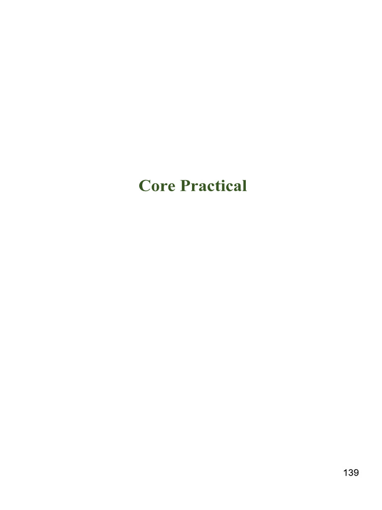Practicals | PDF