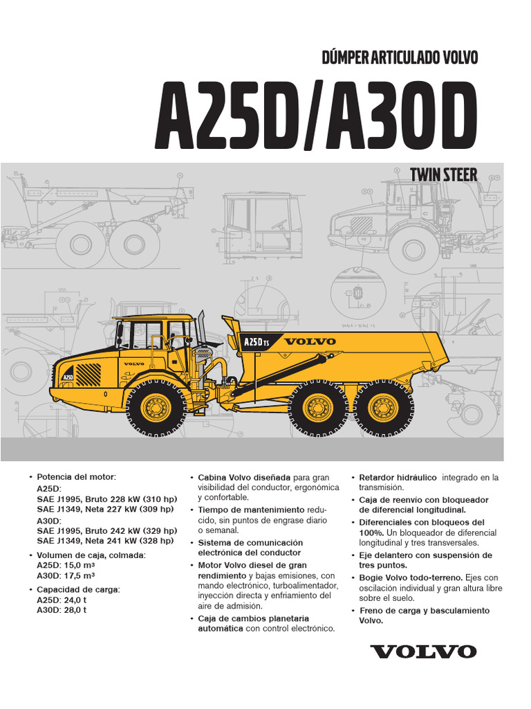 Volvo A30d | PDF | Eje | Transmisión automática
