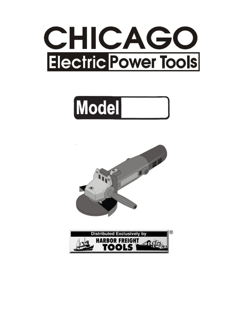 4-1/2” Angle Grinder Manual 91223 | PDF | Grinding (Abrasive Cutting ...