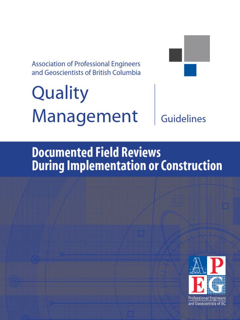 Quality Management Guidelines | PDF | Safety | Specification (Technical ...