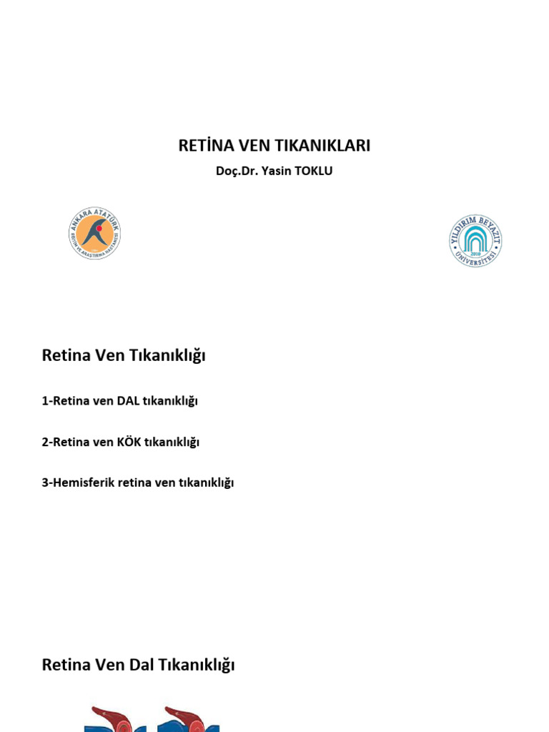 15) Reti̇na Ven Tikaniklari Slayt | PDF
