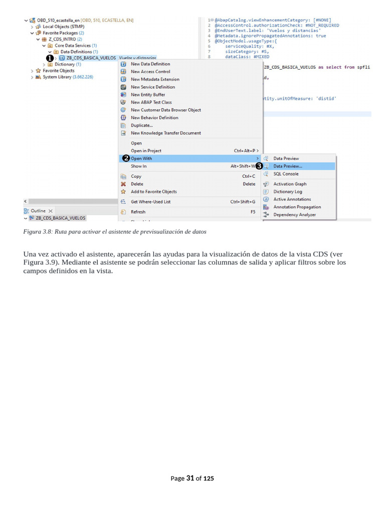 Primeros pasos con SAP Core Data Services (4) | PDF | SQL | Informática