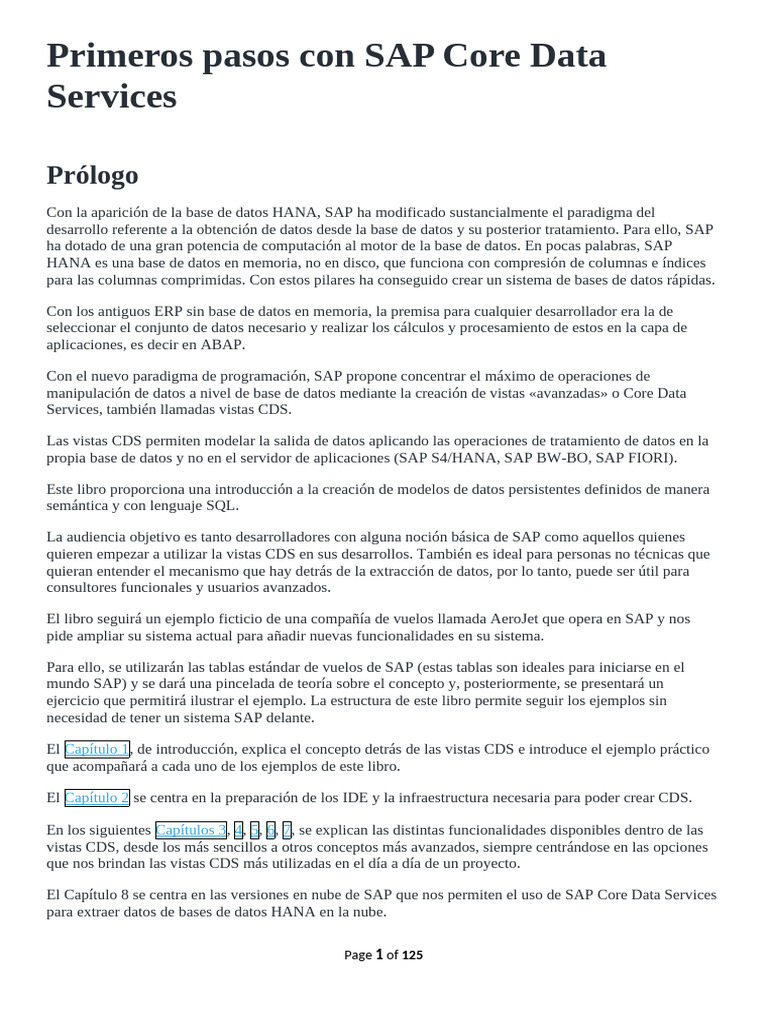 Primeros Pasos Con SAP Core Data Services | PDF | Entorno de desarrollo integrado | Eclipse ...