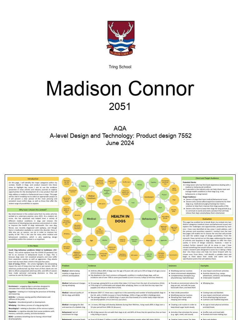 Madison Connor Year 13 - NEA 23 - 24 Coursework | PDF | Cost Of Living ...