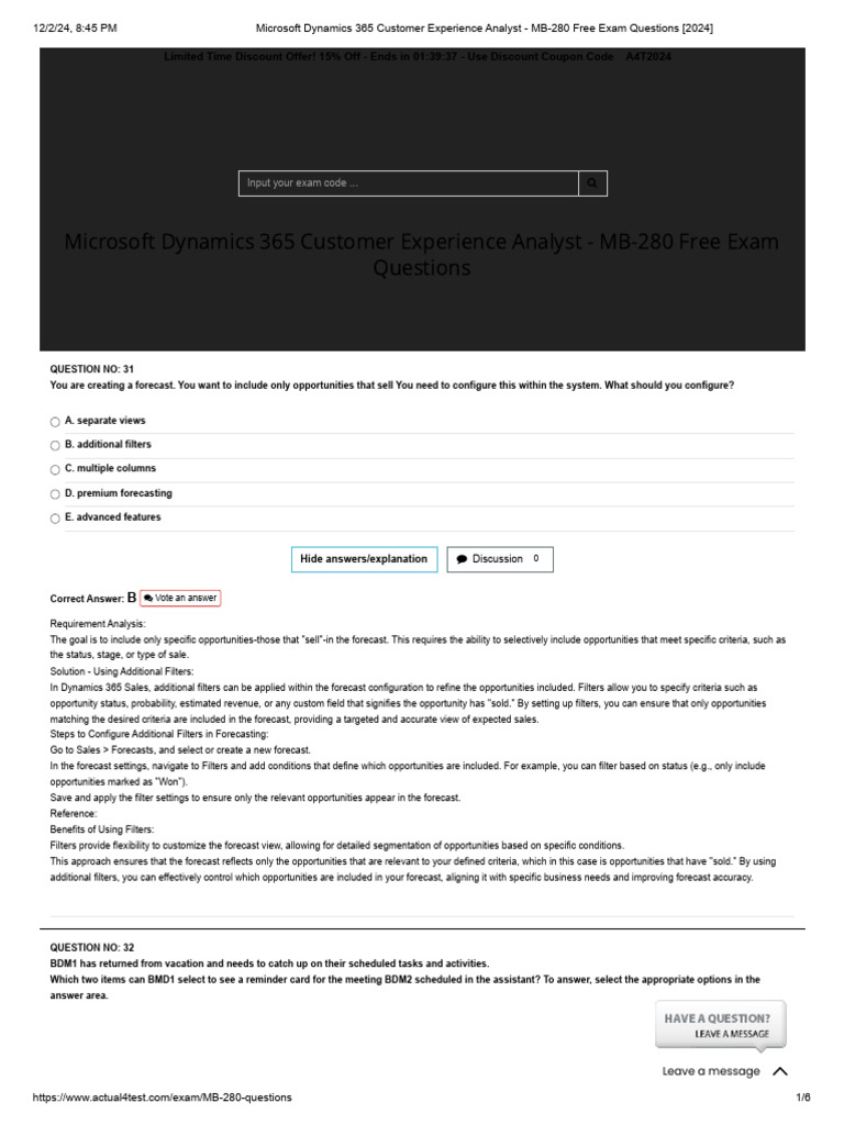 Dynamics 365 Sales Forecasting Guide | PDF | Hierarchy | Intelligence ...