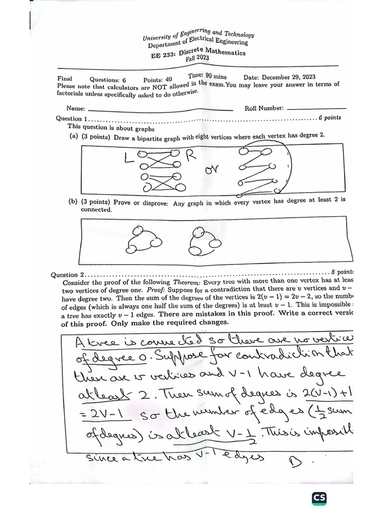 discrete_ee_233_final_solutions | PDF discrete_ee_233_final_solutions | PDF
