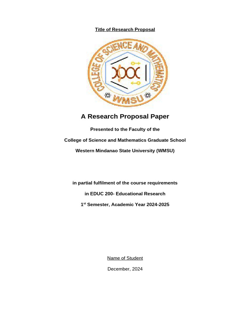 CSM Research-Proposal-Template copy (1) | PDF | Inquiry | Scientific Method