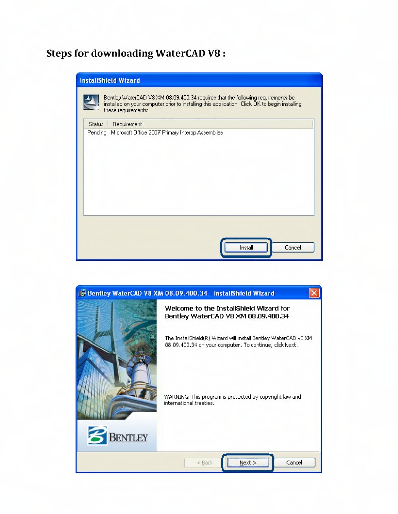 How To Downlaod WaterCAD XM V8 | PDF | Software | Computer Data