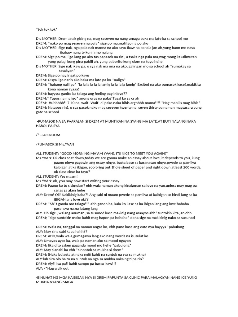 Tok Tok Tok | PDF