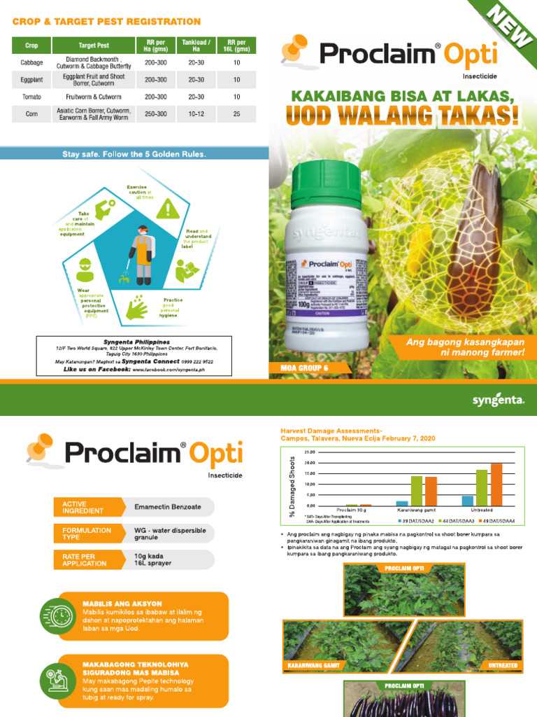 Npi Vegetable Proclaim Opti Brochure | PDF
